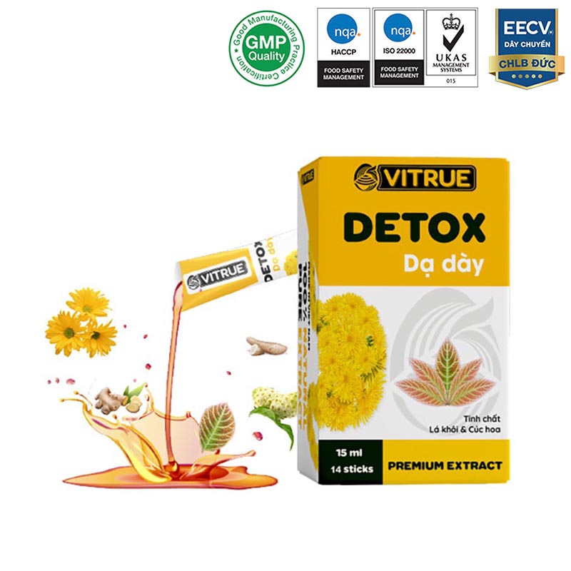 Vitrue Detox Dạ dày (Hộp 14 gói x 15 ml)